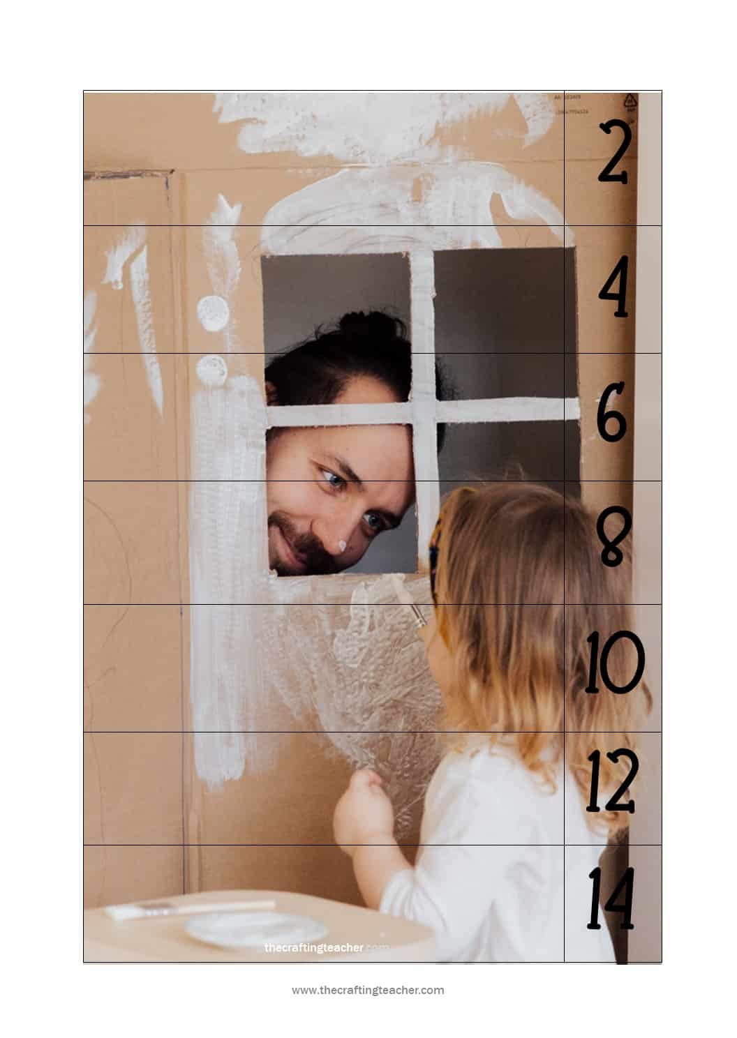 Father’s Day Math Puzzles for Preschoolers - The Crafting Teacher