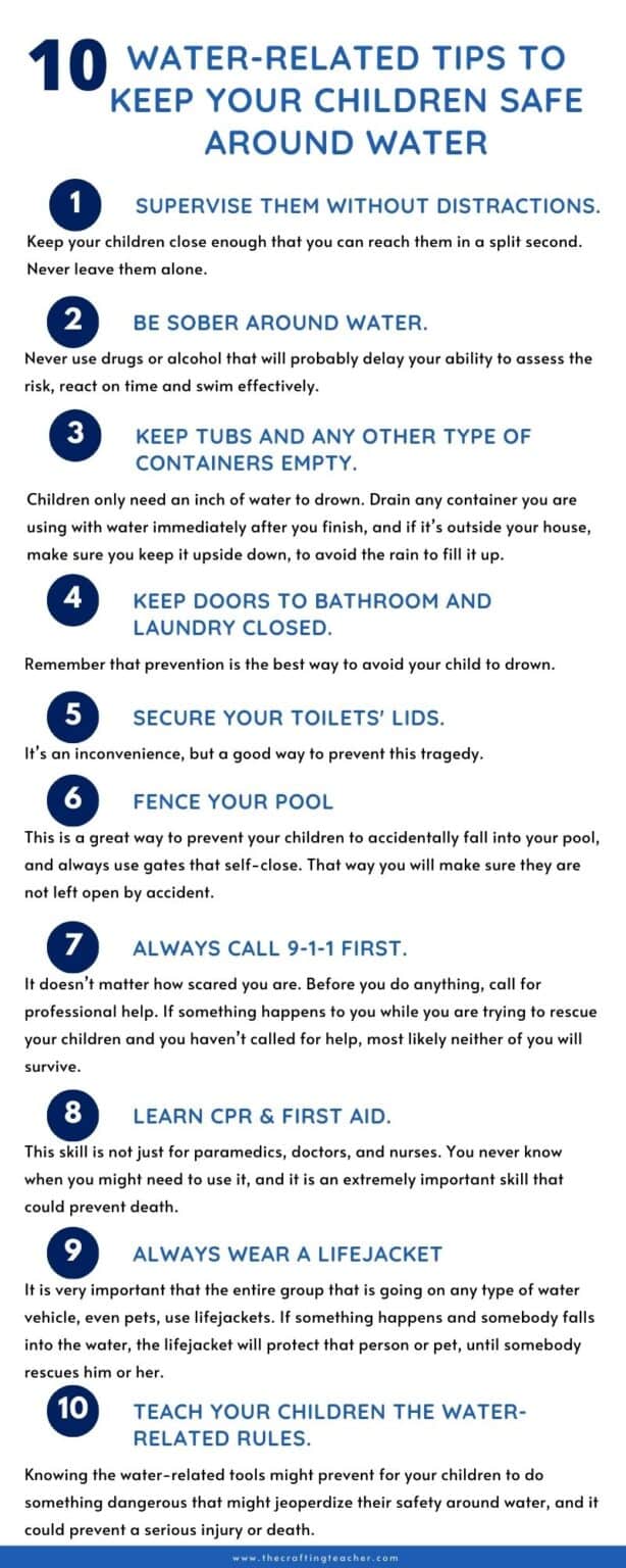 Teaching Children Water Safety Techniques - The Crafting Teacher