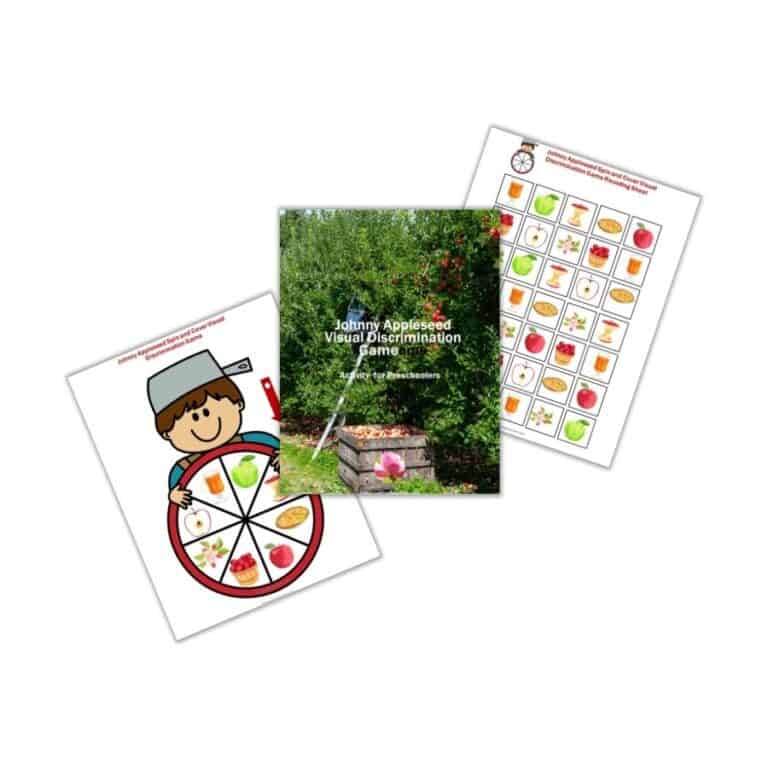 Johnny Appleseed Visual Discrimination Game for Preschoolers - The ...