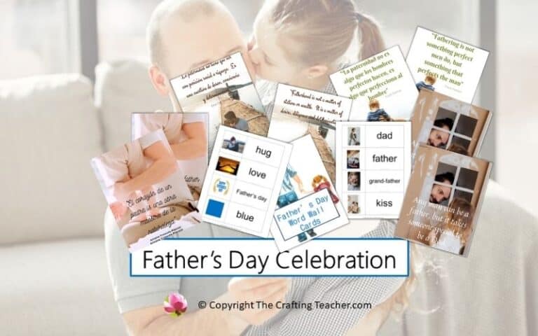 Father’s Day Memory Game for Preschoolers - The Crafting Teacher