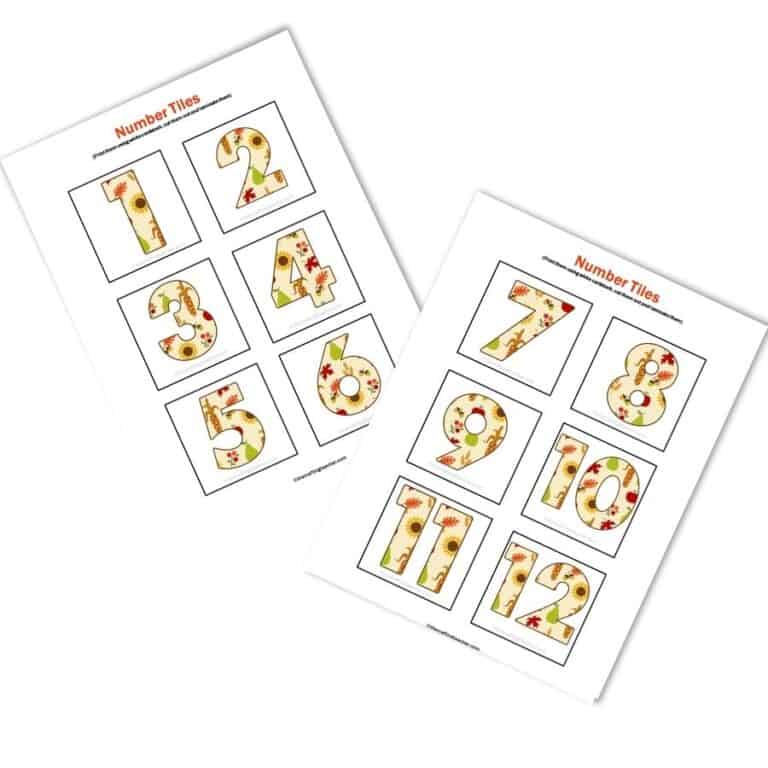 Pumpkin Patch Counting Mats