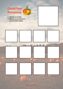 Pumpkin Patch Counting Mats