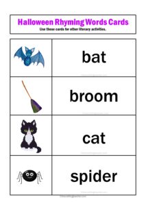 Halloween Rhyming Words