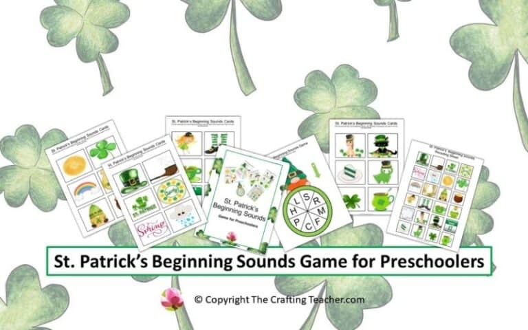 St. Patrick’s Day Beginning Sounds Game for Preschoolers