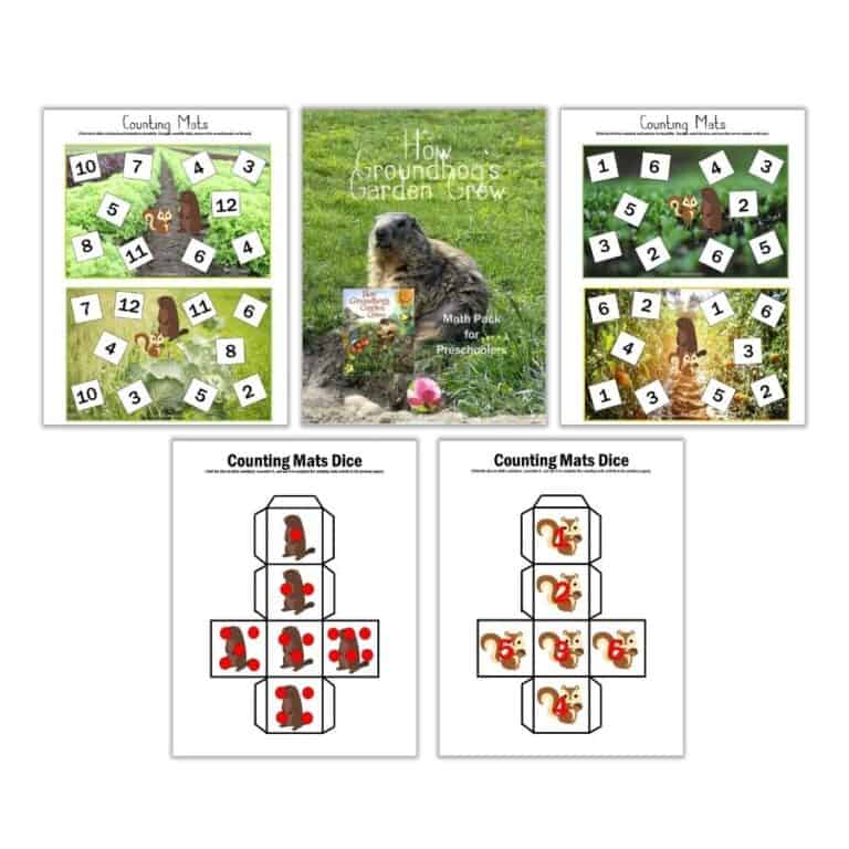 How Groundhog’s Garden Grew Story-related Math Pack for Preschoolers