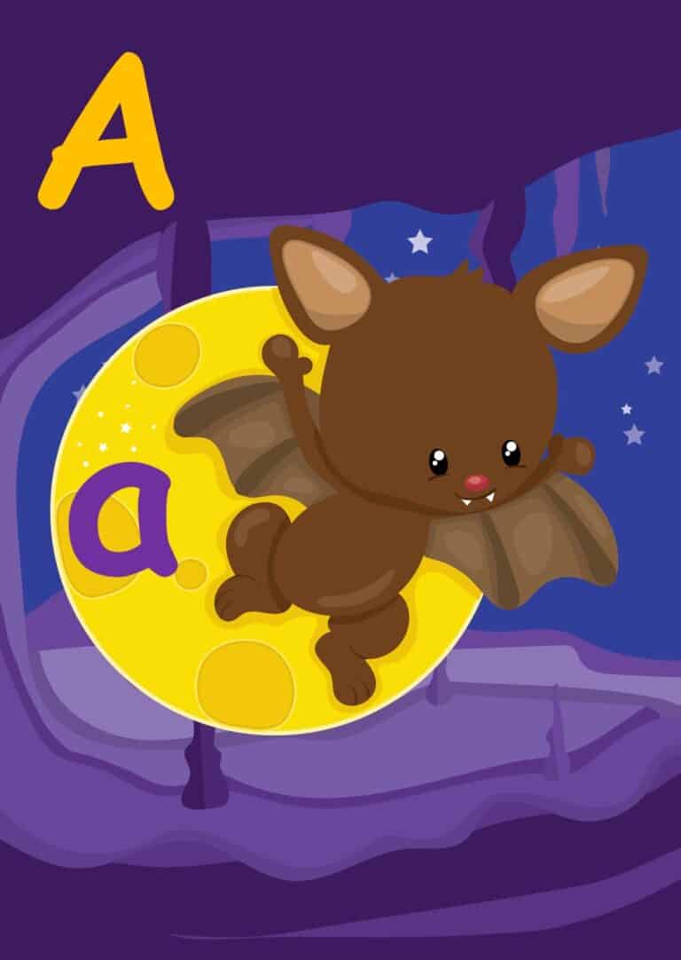 Bat Cave Alphabet Matching for Preschoolers