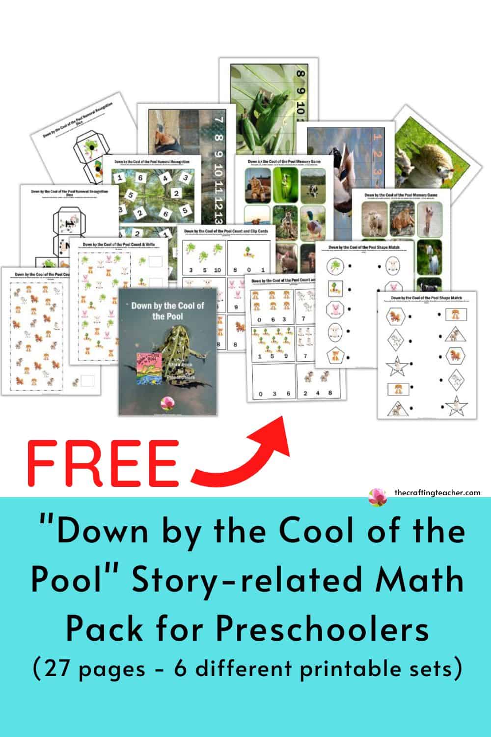Down by the Cool of the Pool Story-related Math Pack for Preschoolers ...