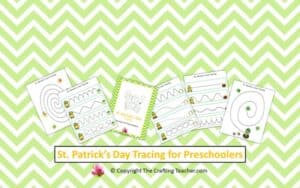St. Patrick's Day Tracing for Preschoolers - The Crafting Teacher