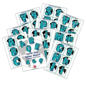 Earth Day Letter Match for Preschoolers - The Crafting Teacher