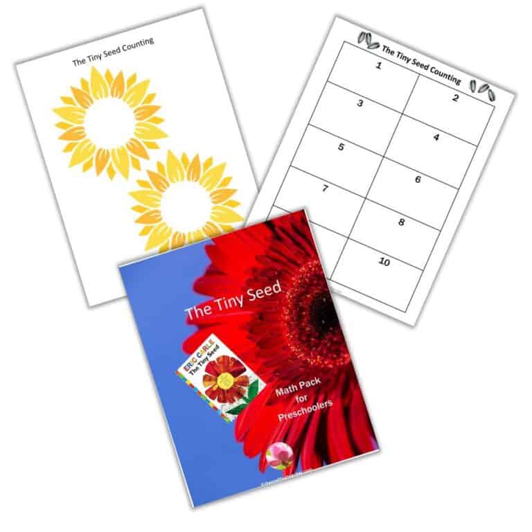 The Tiny Seed Story-related Math Pack for Preschoolers