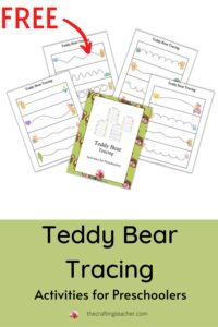 Teddy Bear Tracing for Preschoolers