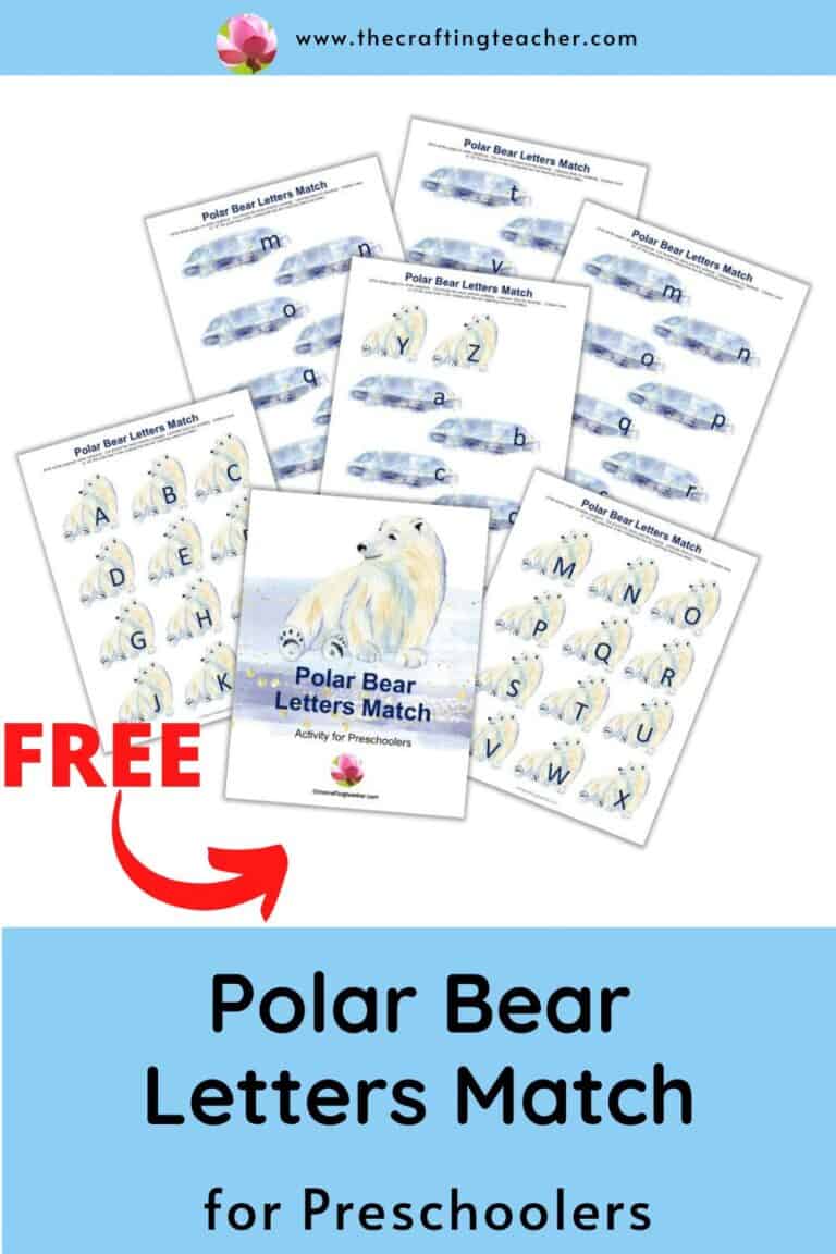 Polar Bear Letters Match for Preschoolers