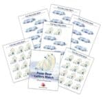 Polar Bear Letters Match for Preschoolers