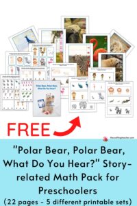 Polar Bear, Polar Bear, What Do You Hear? Story-related Math Pack for ...