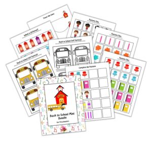Back to School Mini Bundle For Preschoolers
