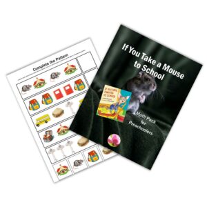 If You Take a Mouse to School Story-related Math Pack for Preschoolers ...