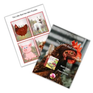 The Little Red Hen Story-related Math Pack for Preschoolers