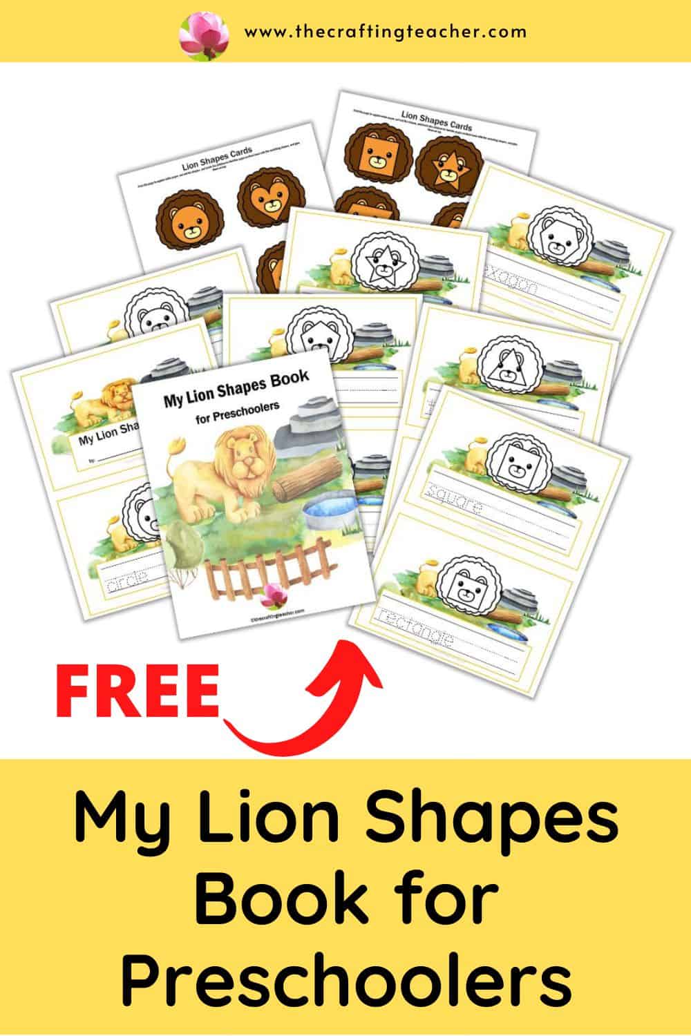 My Lion Shapes Book for Preschoolers