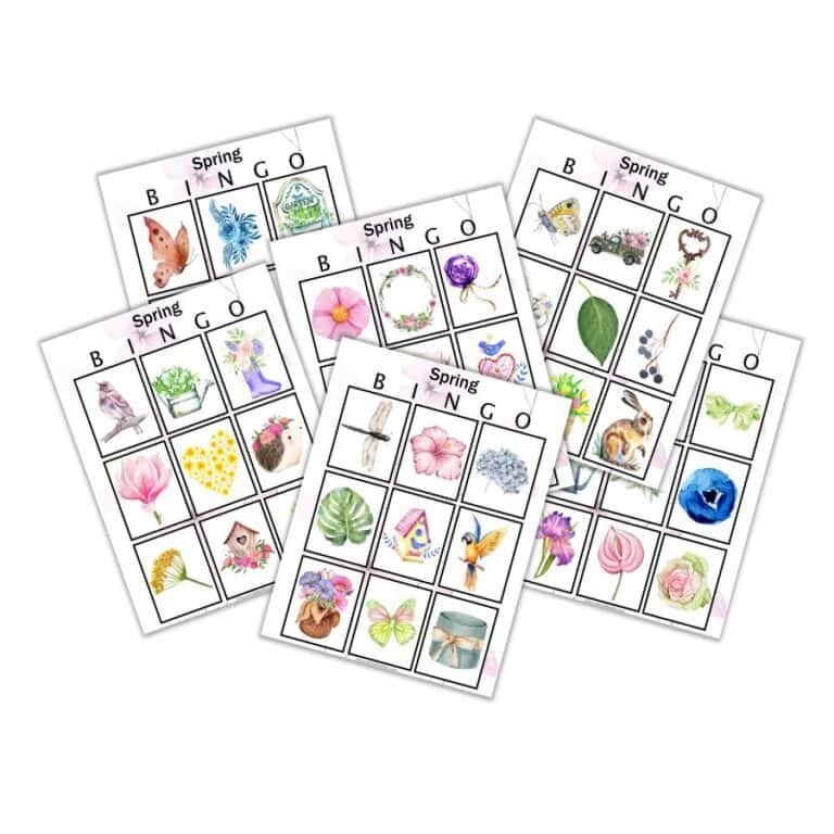 Spring Bingo for Preschoolers