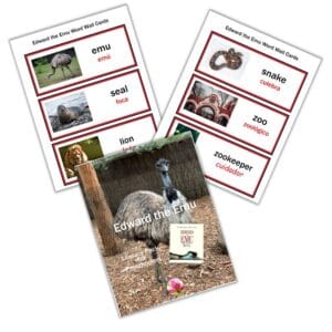 Edward the Emu Story-related Literacy Pack for Preschoolers