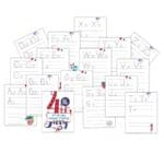 4th of July Letter Tracing for Preschoolers