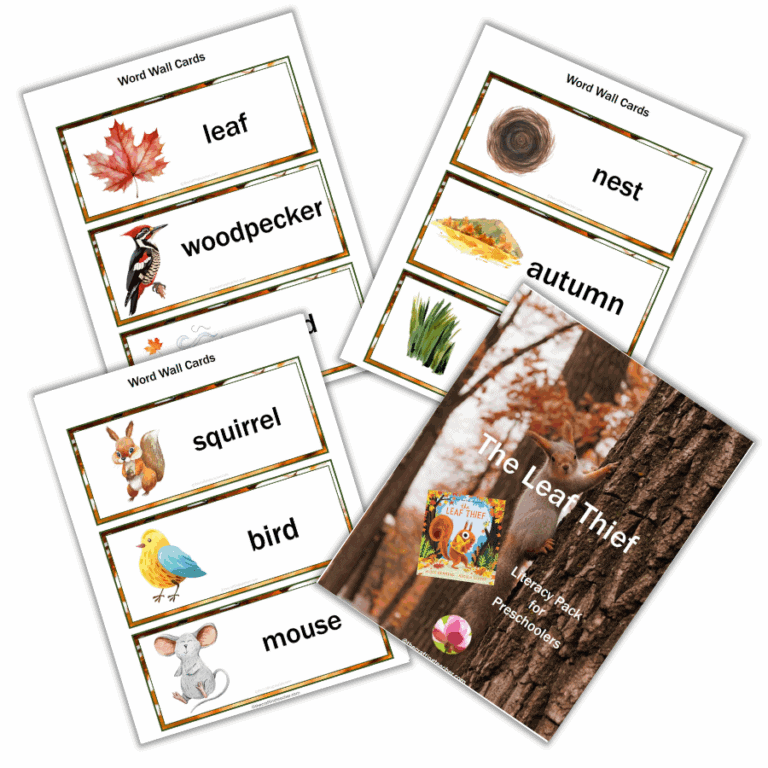 The Leaf Thief Story-related Literacy Pack for Preschoolers - The ...