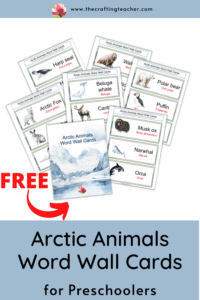 Arctic Animals Word Wall Cards